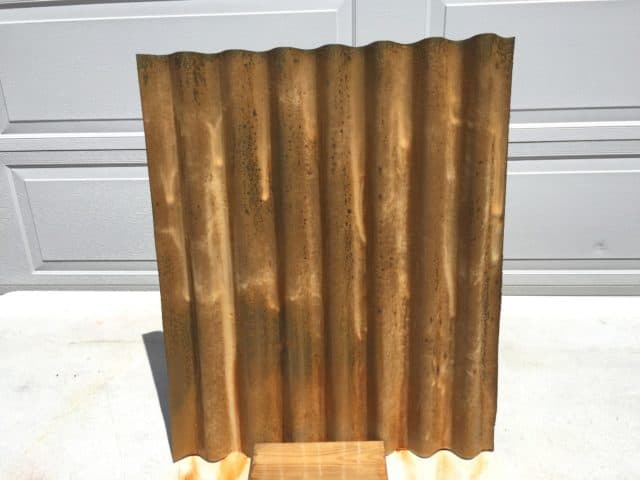 Build an Instant Rusted Corrugated Metal Fence - Homestead